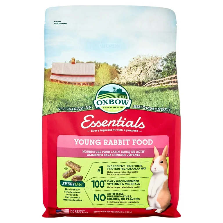Oxbow Young Rabbit Food 5lbs - Arroyo's Feed N' Grain